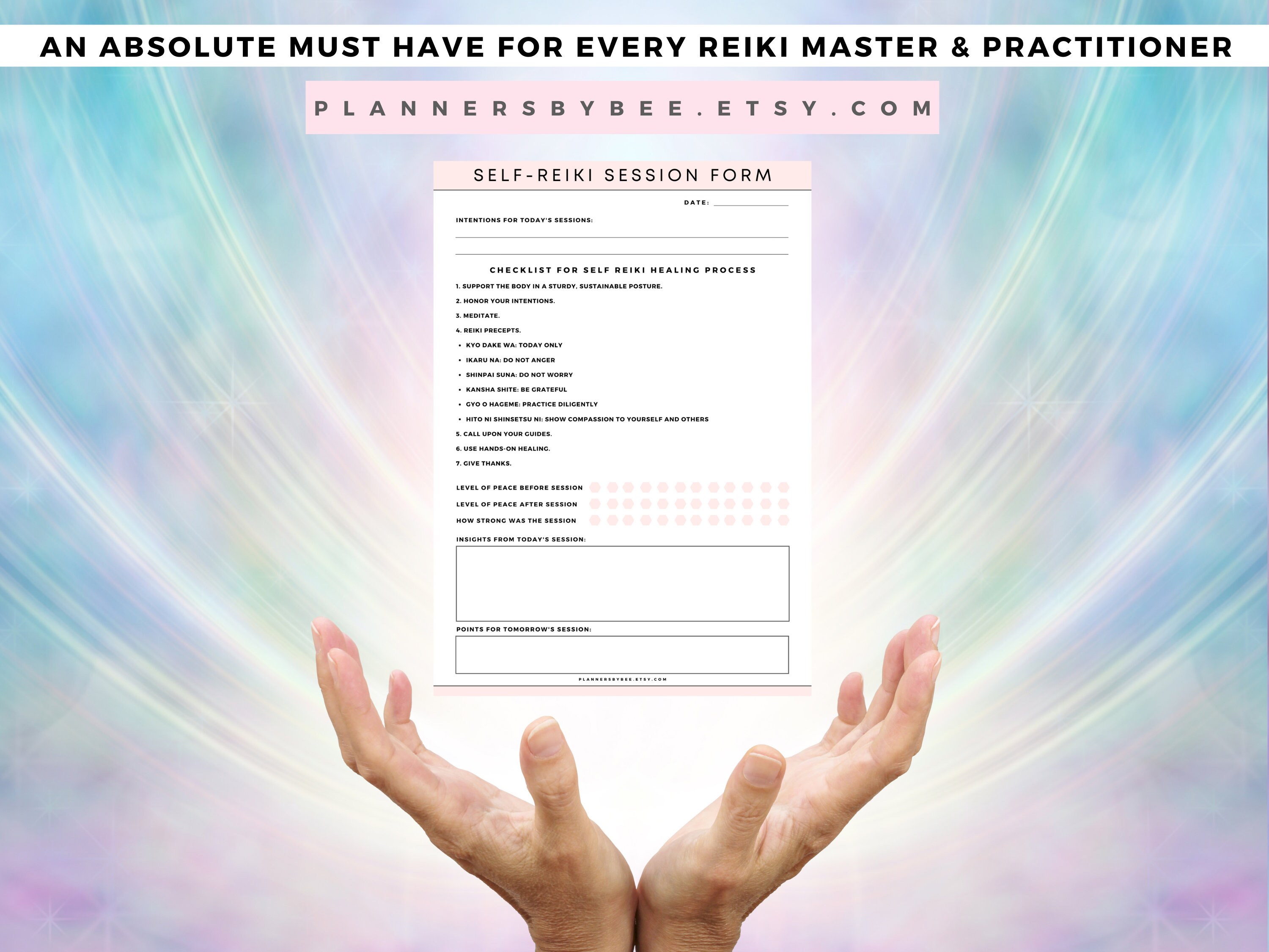 Reiki Self Healing Forms Self Reiki Forms Self Reiki Forms - Etsy