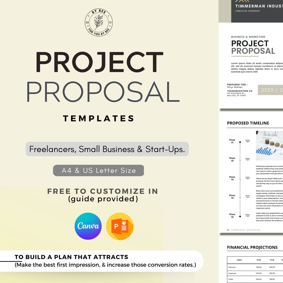 Project Proposal Template, Editable Business Proposal Templates ...