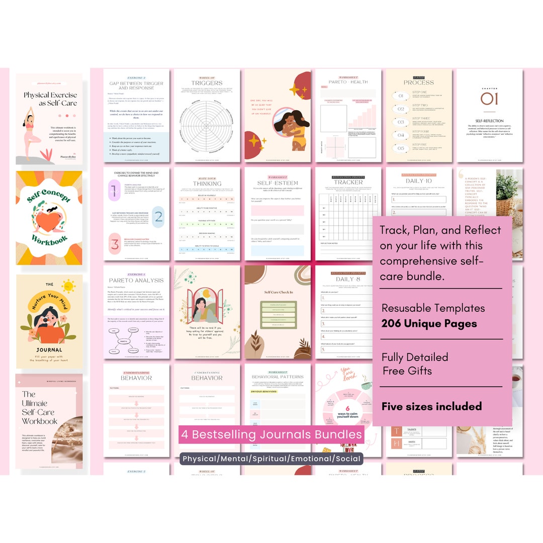 Self Care Planner Template, Self Care Planner, Self Love, Burnout ...