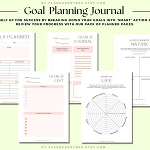 Goal Planning Workbook, Self Development, Better Life, Goals Tracker ...