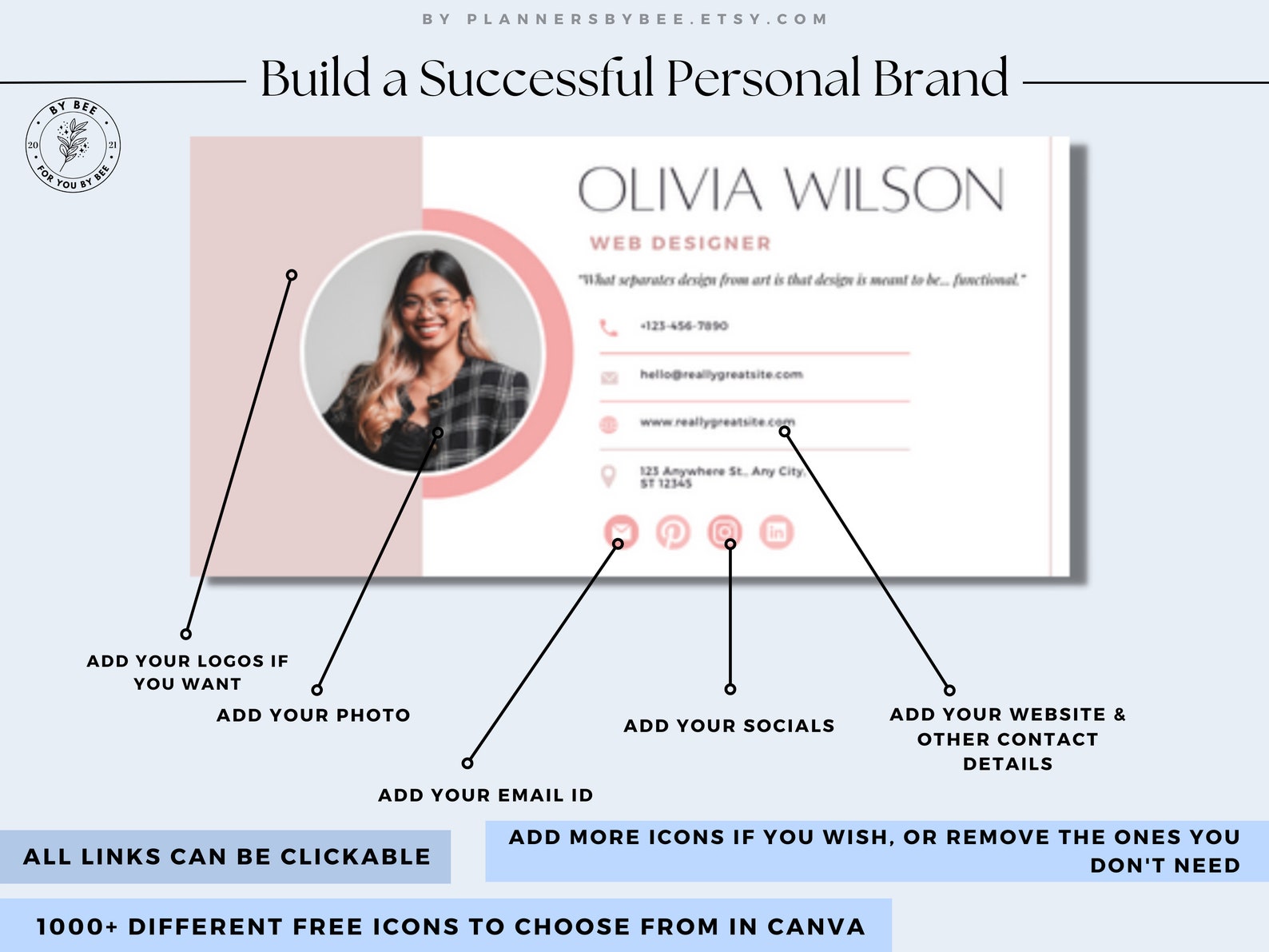 Gmail Email Signature Template Modern Email Signature - Etsy