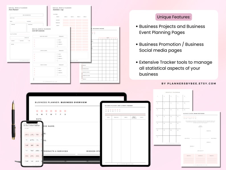Business Planner Printable Business Planner PDF Business - Etsy