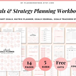 Goal Setting Guide, Goal Planning Workbook, Self Development, Printable ...