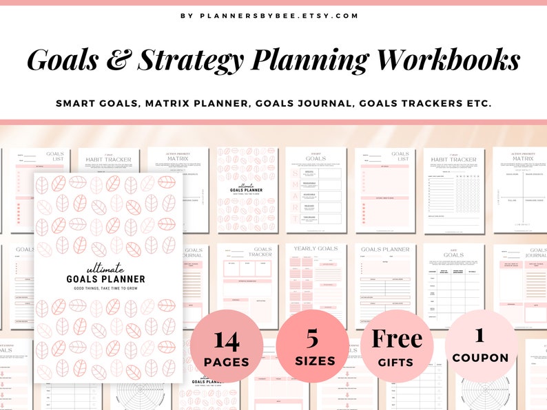 Goal Setting Guide Goal Planning Workbook Self Development - Etsy