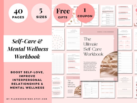 Self Care Workbook Self Care Routine Daily Gratitude - Etsy