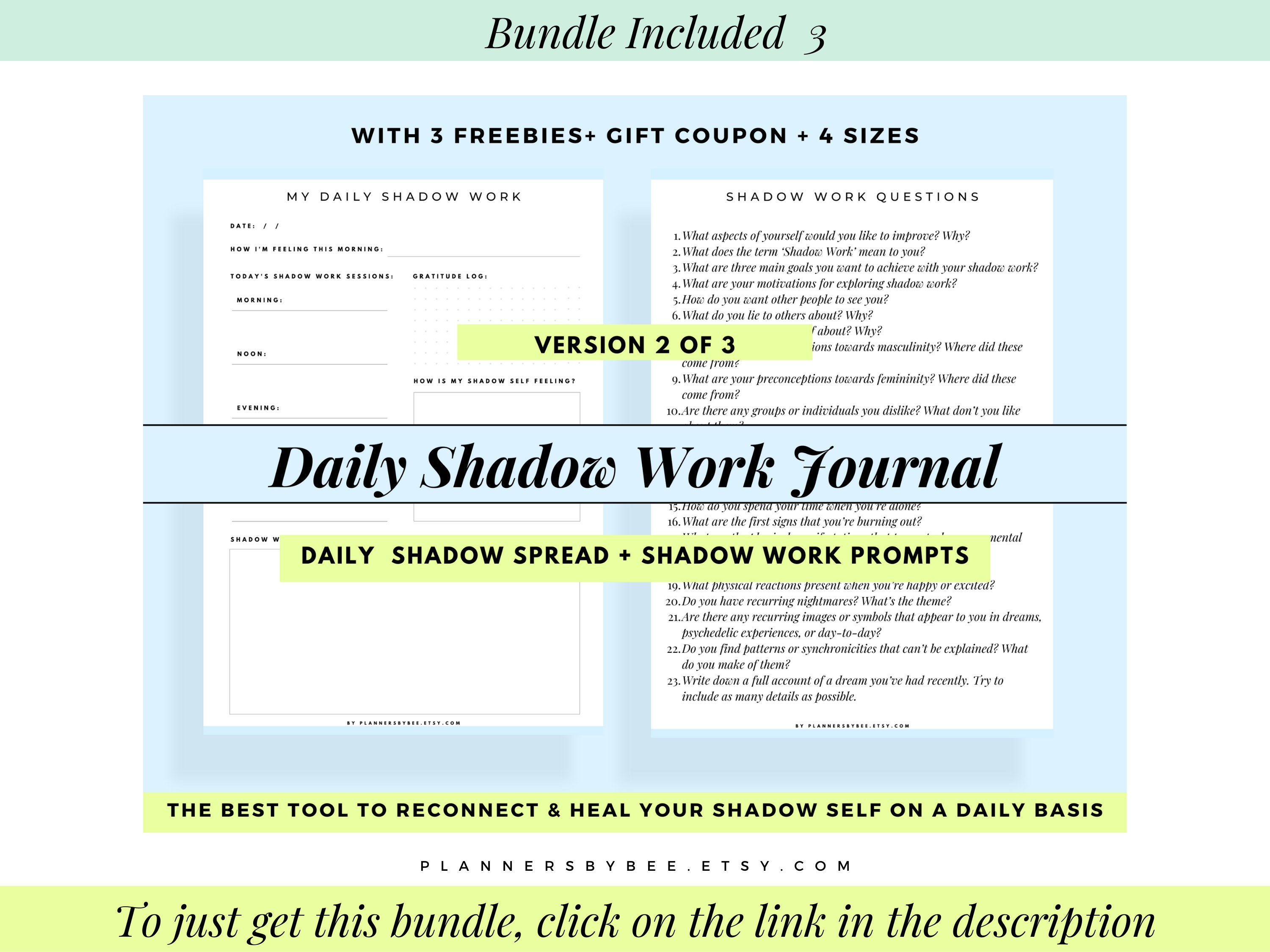 Shadow Work Journal Prompts Shadow Work Printable Healing - Etsy