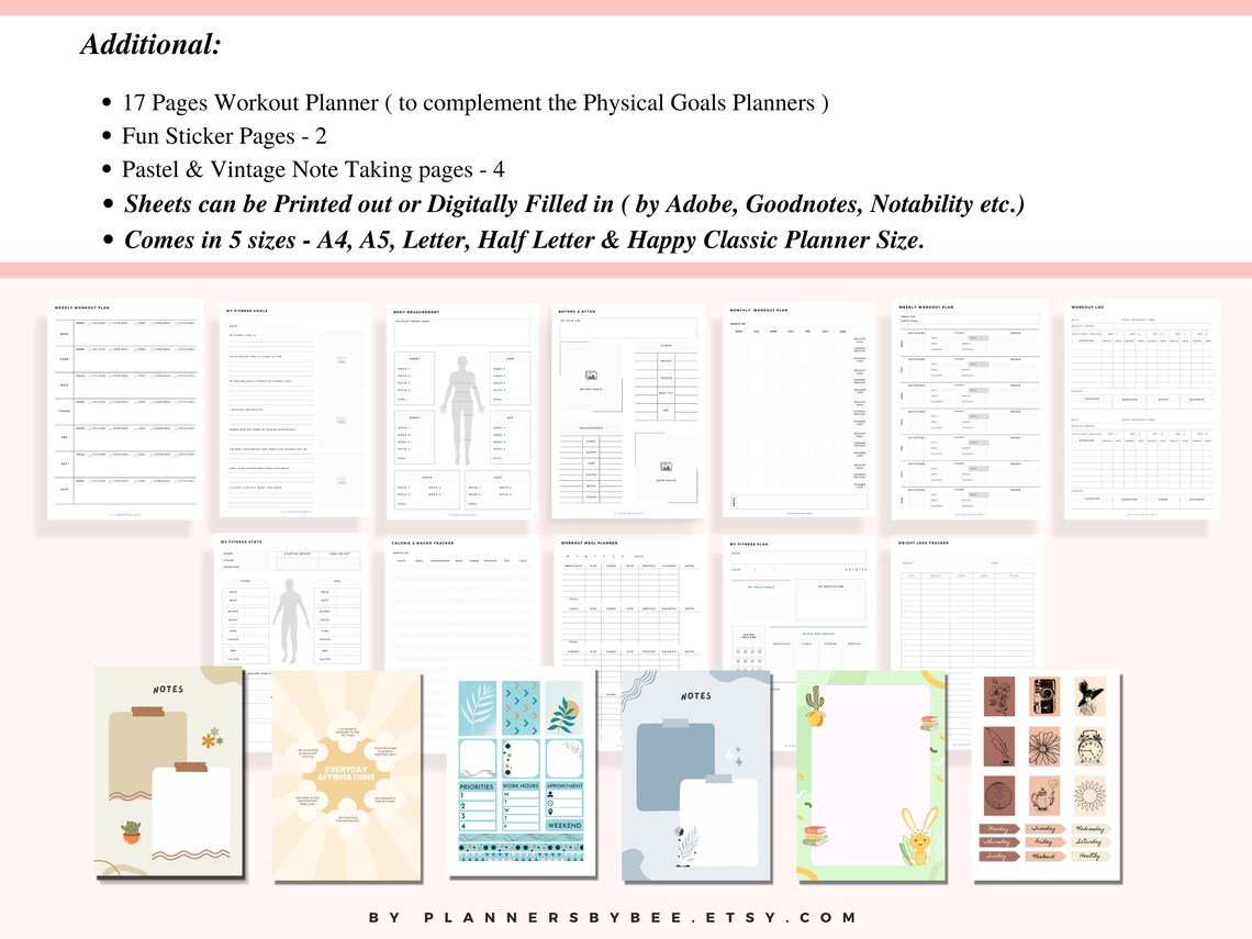 Life Goals Planner Best Goal Setting Digital Printable - Etsy