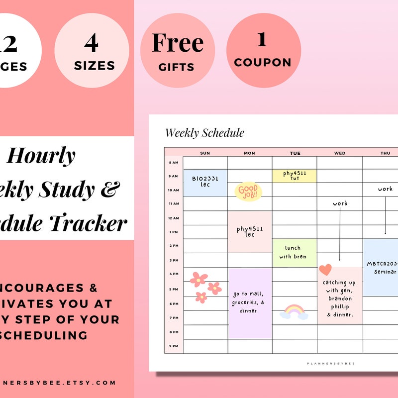 Weekly Schedule - Etsy