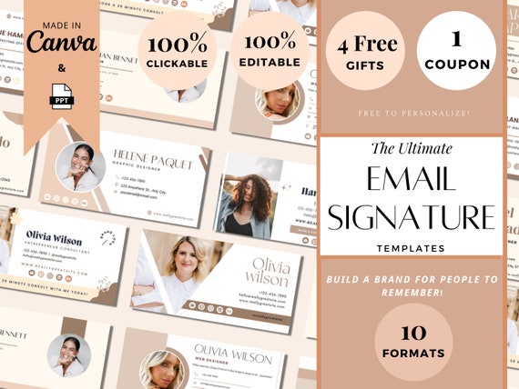 Gmail Email Signature Template Professional Email Signature - Etsy