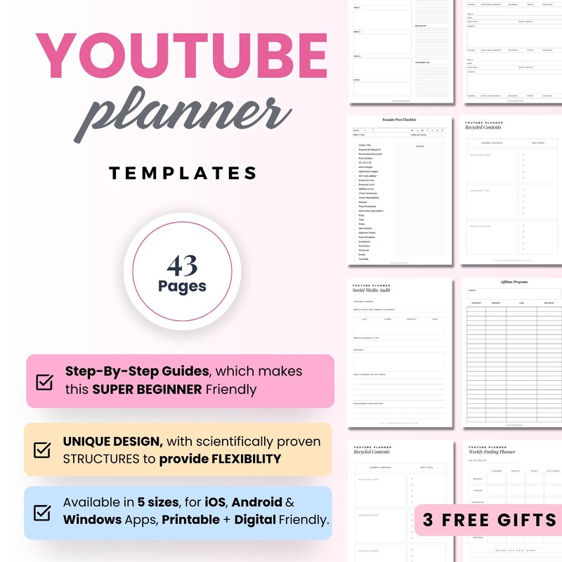 Youtube Video Checklist - Etsy
