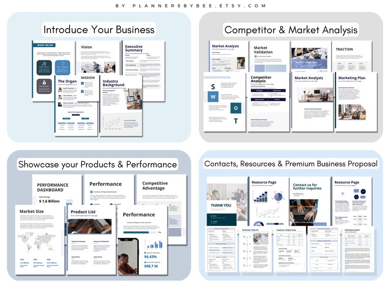 Small Business Plan Template Printable Online Business Plan - Etsy