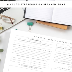 Mental Health Planner Daily Mental Awareness Activity Planner Best ...