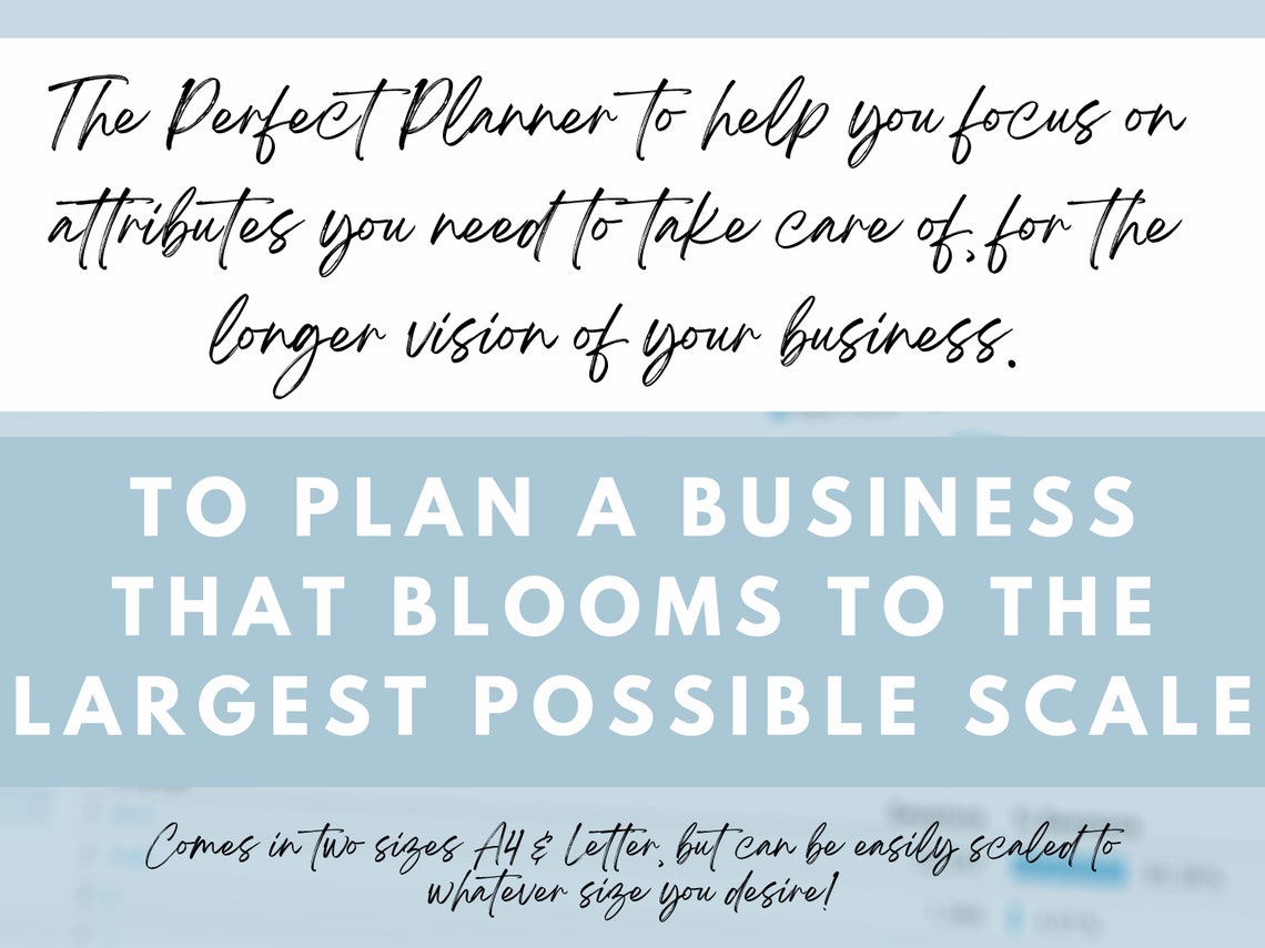 Business Planner Template Digital Business Planner Small - Etsy