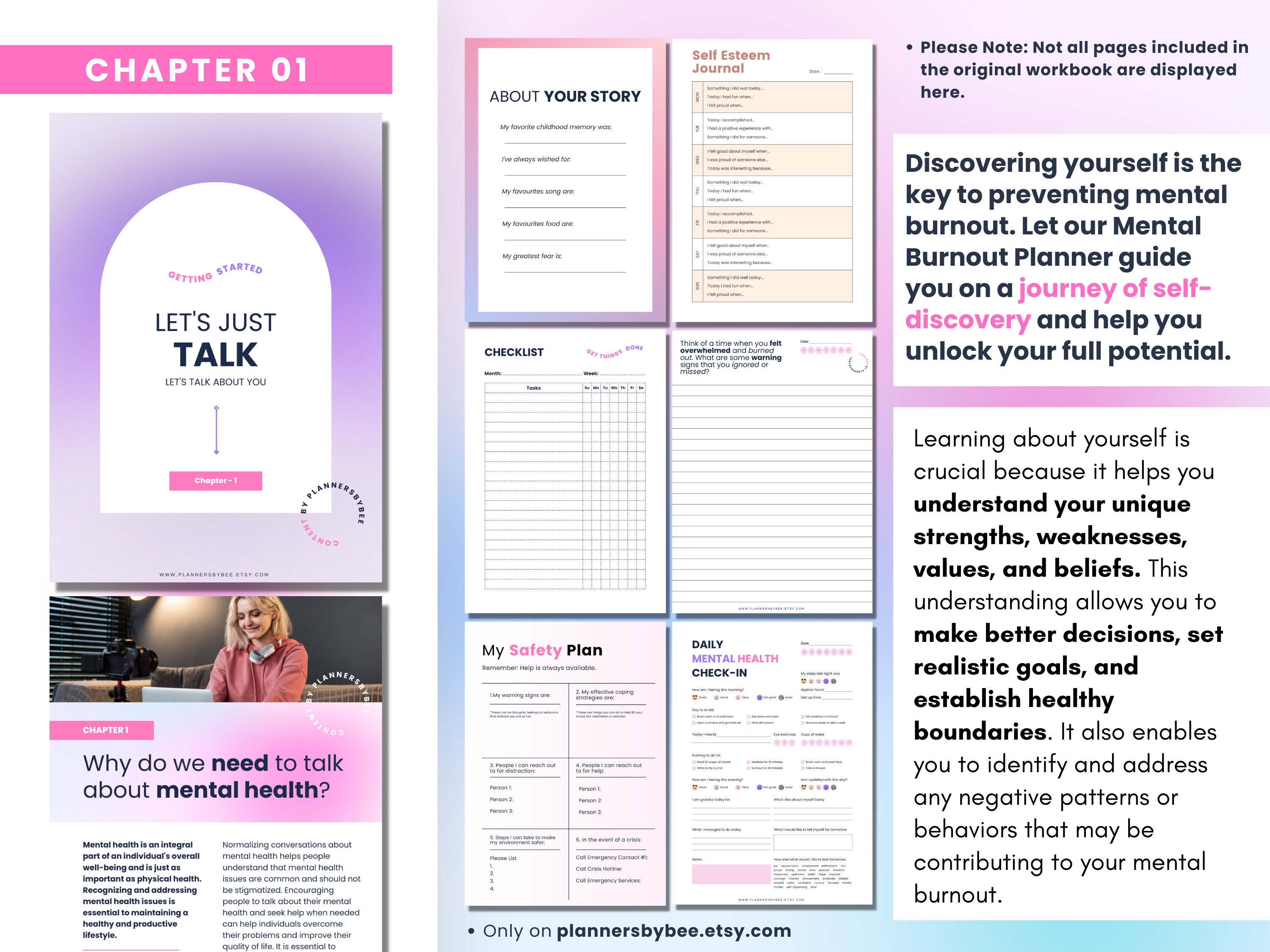 Burnout Journal Printable Burnout Workbook Stress - Etsy