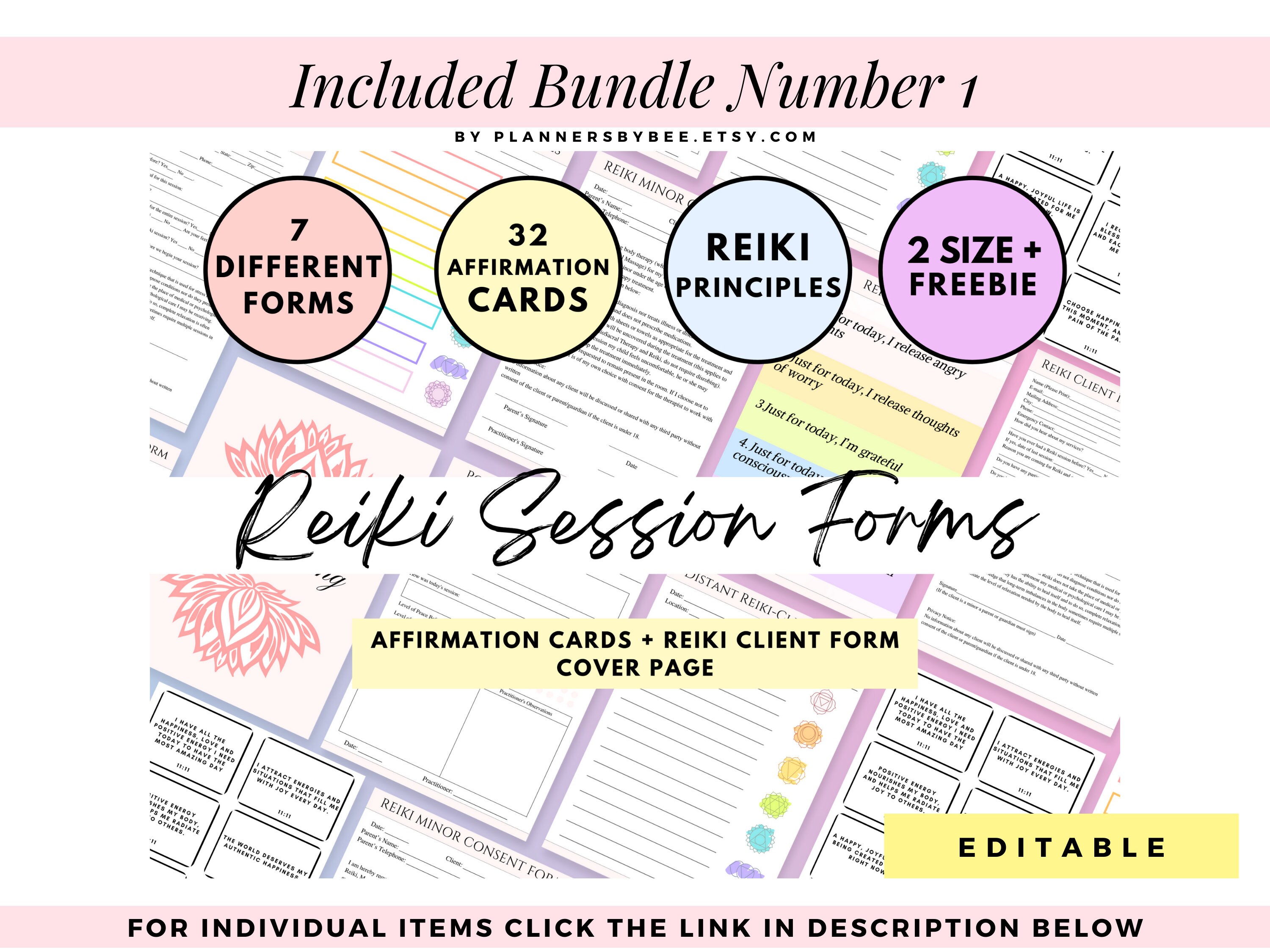 Reiki Business Forms Bundle Reiki Client Forms Template Reiki - Etsy