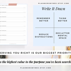 Gratitude Journal Printable Daily Mindful Journal Manifest Mindfulness ...