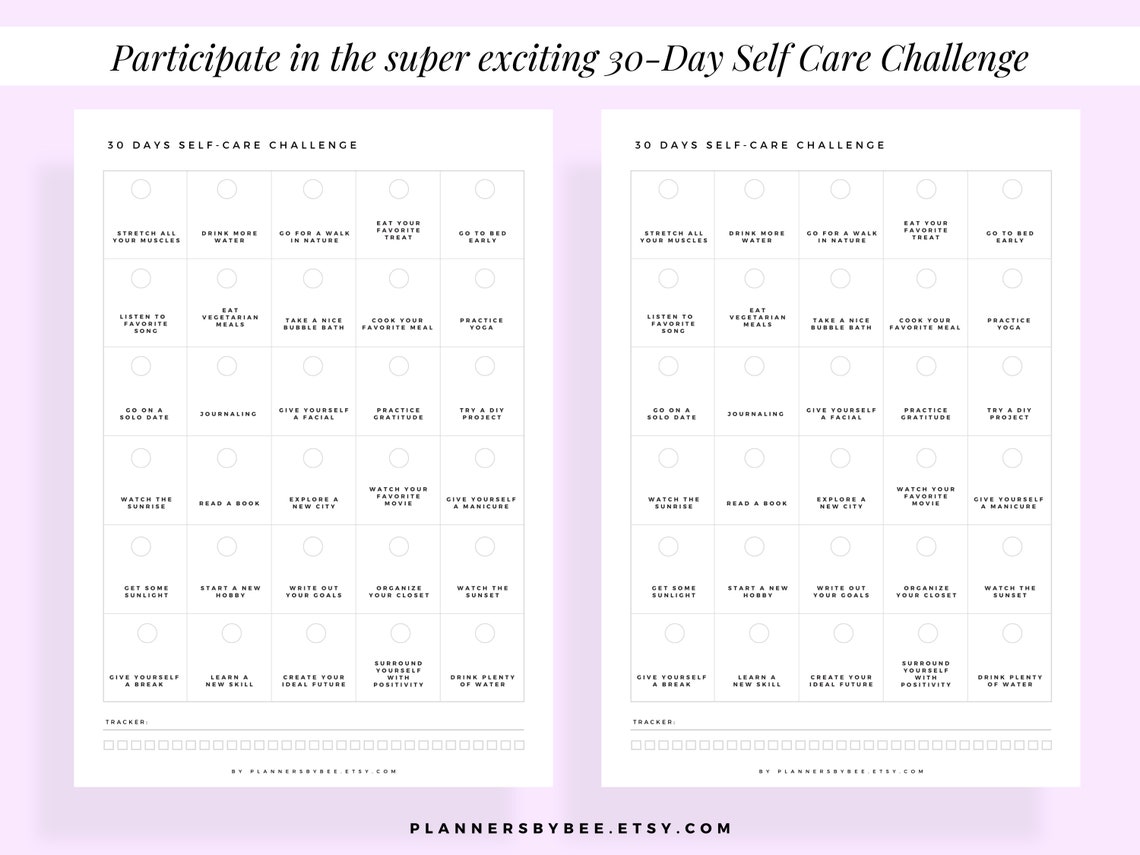 Self Care Journal Self Care Planner Worksheet Mood Tracker | Etsy