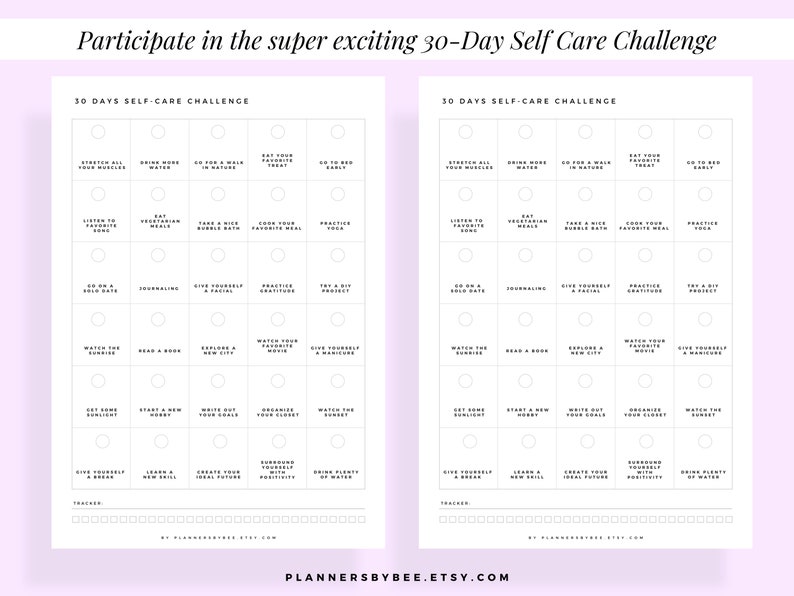 Self Care Journal Self Care Planner Worksheet Mood Tracker | Etsy