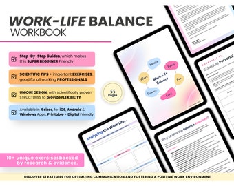 Work/life Balance Worksheet & Planner - Etsy