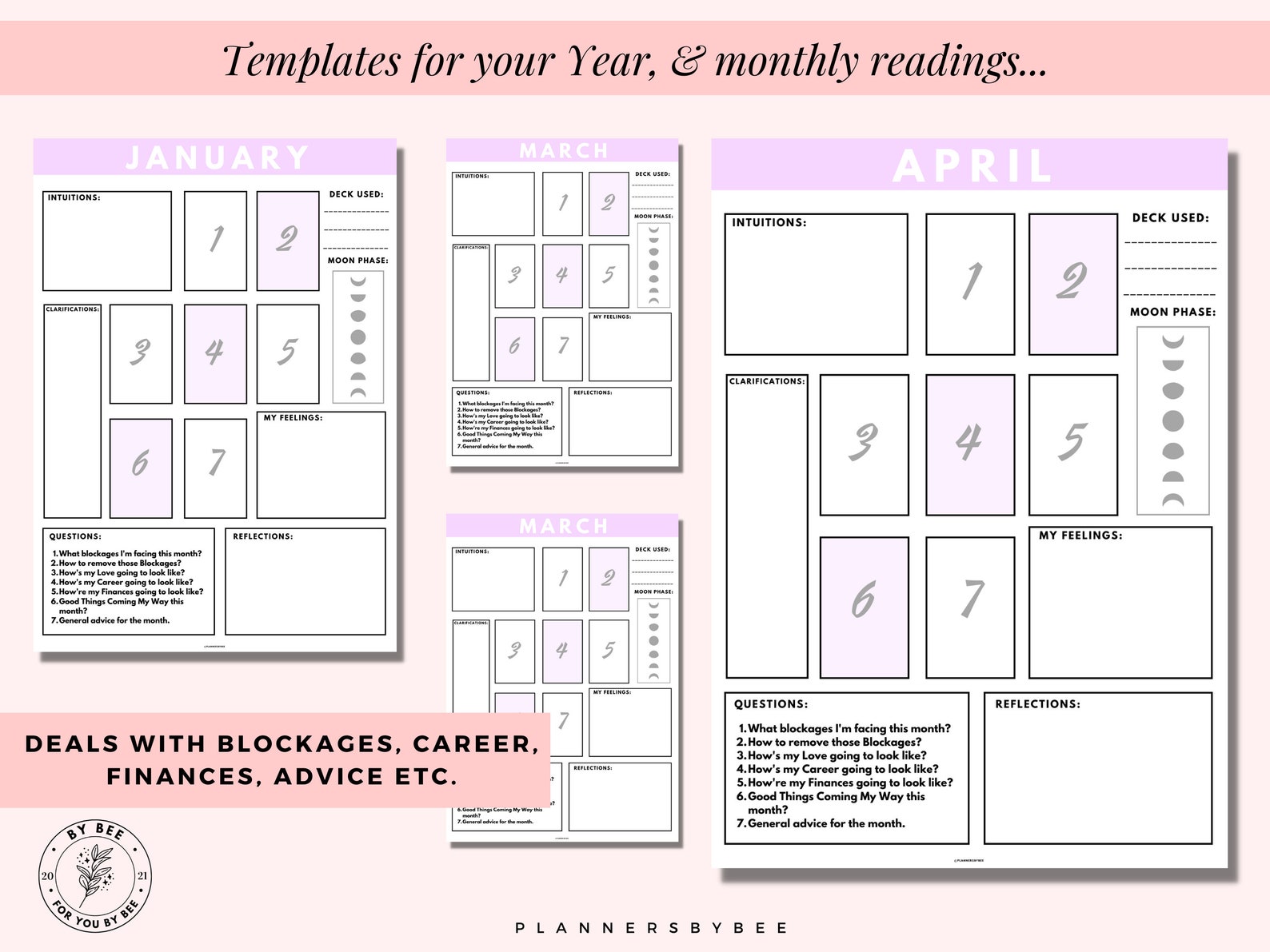 Tarot Workbook Tarot Deck Printable Tarot Journal Bundle - Etsy