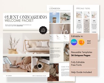 Client Welcome Packet, New Client Onboarding Packet, Coaching ...