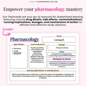 Pharmacology Flash Cards, Pharmacology Drug Flashcard Template, Drug ...