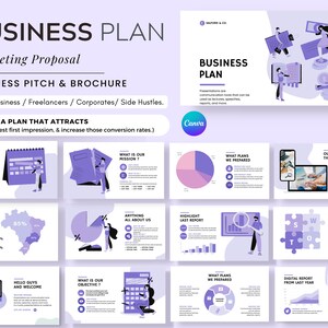 Business Plan Canva Editable Presentation, Business Presentation ...