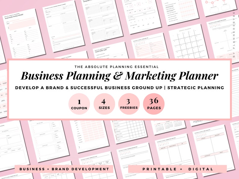 Etsy Business Planner Business Templates Printable Small - Etsy