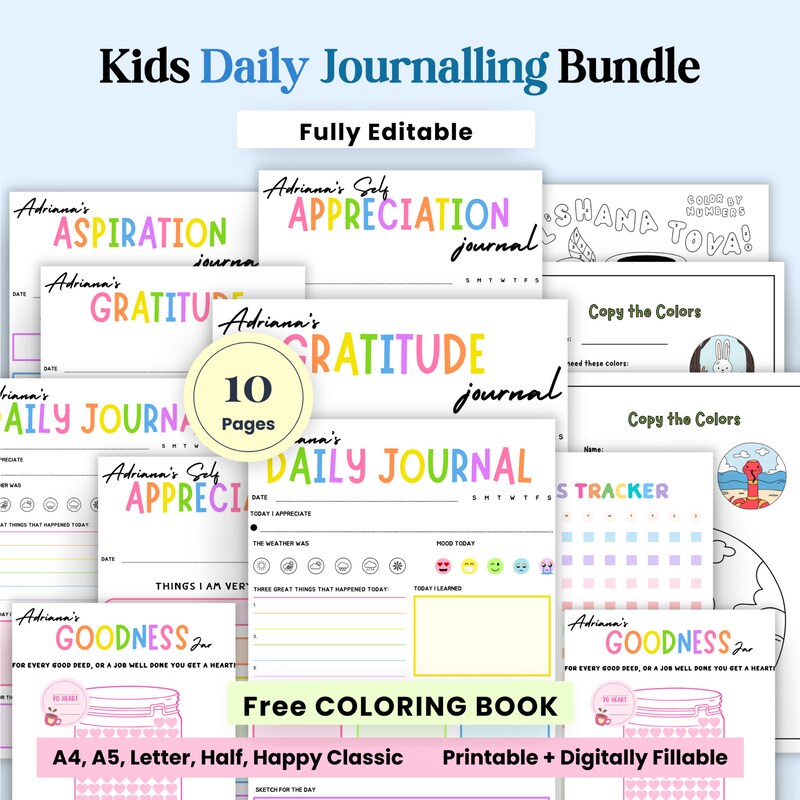Daily Journal Printable - Etsy