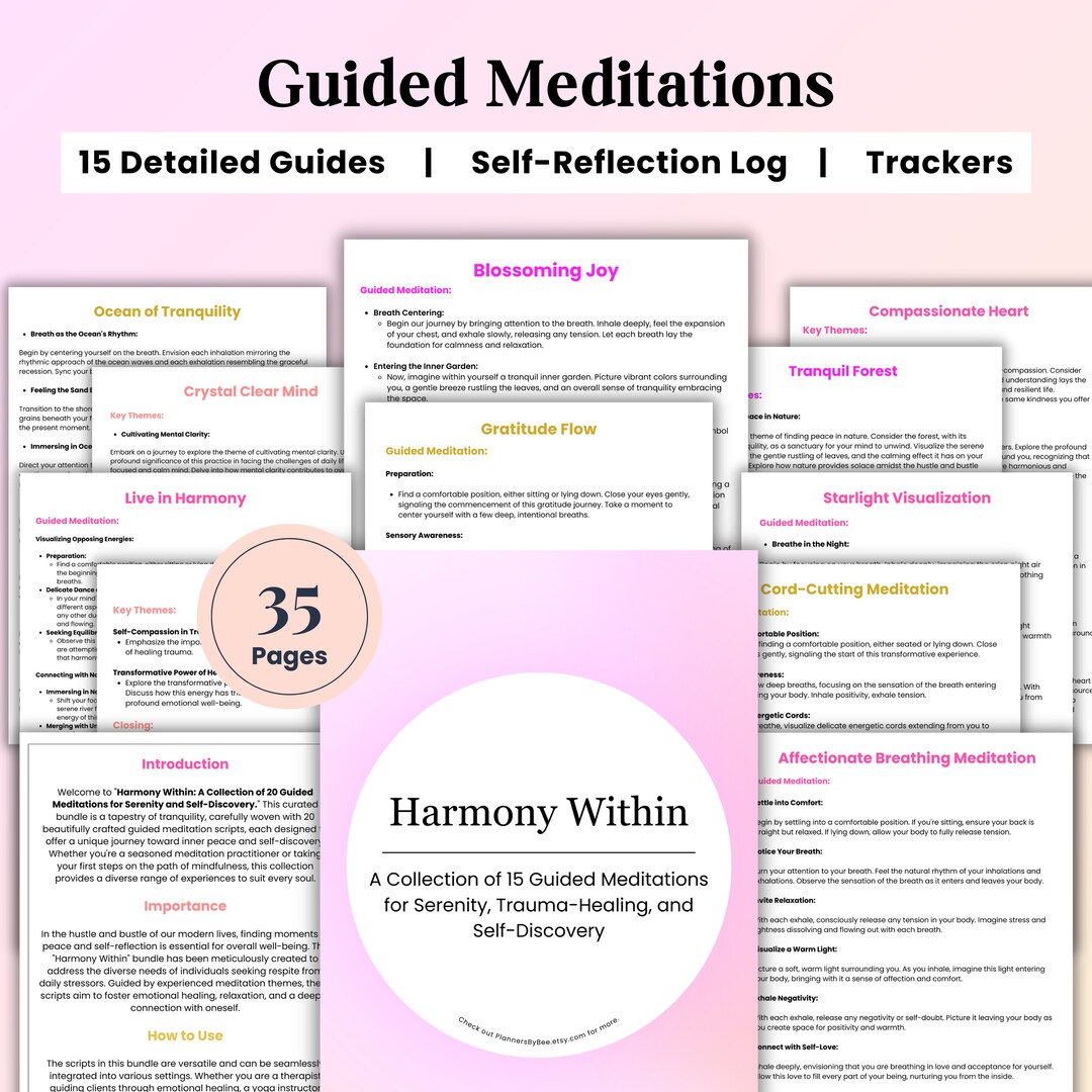 Guided Meditation Scripts for Beginners, Trauma and Healing, Inner ...