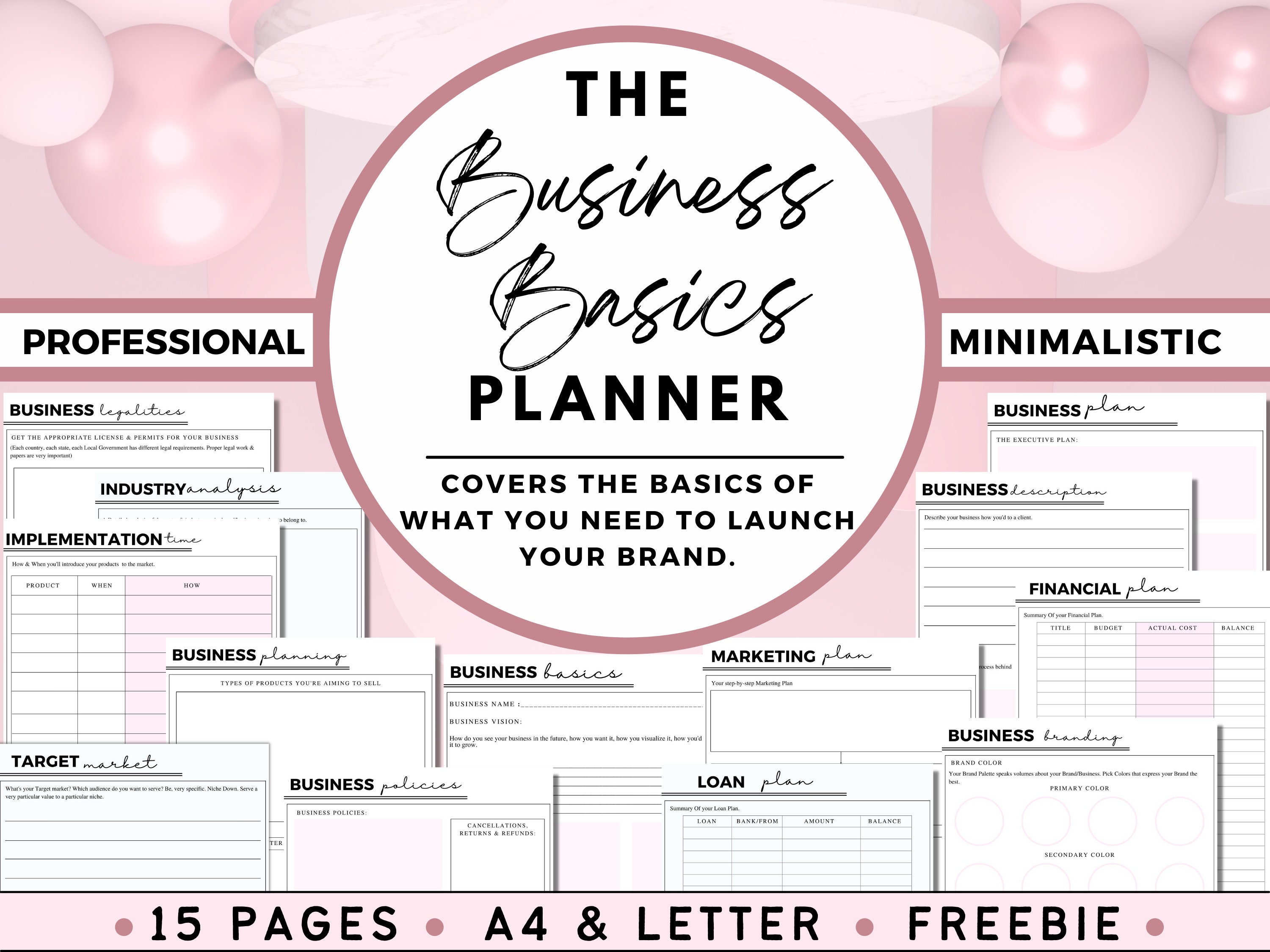 Business Planner Templatebusiness Plan Small Business - Etsy