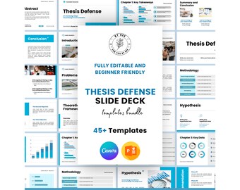 Thesis Defense Presentation Template Phd Masters MA Academic Viva ...