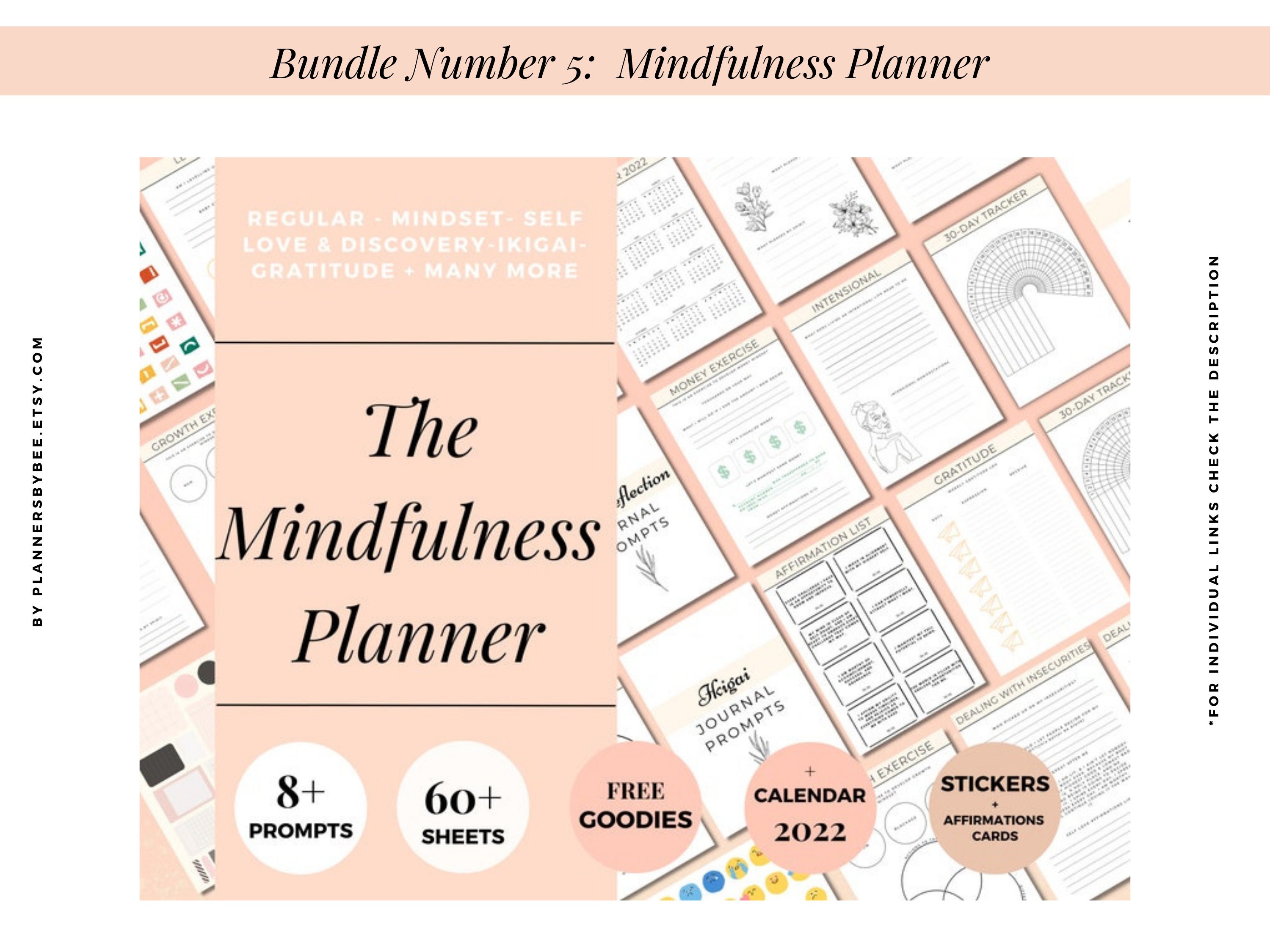 Mindfulness & Mental Health Templates Stress ADHD Journal - Etsy