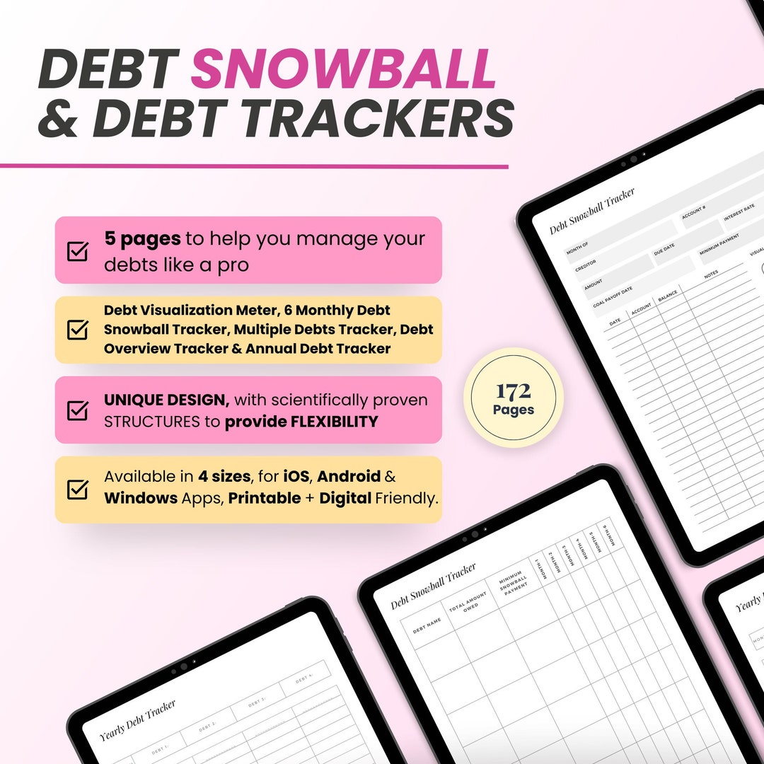Debt Payment Tracker Printable, Debt Payment Tracker, Debt Payment Plan ...