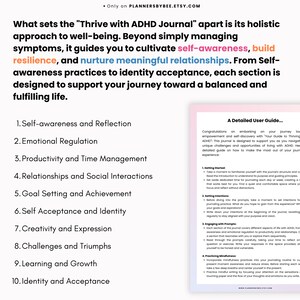 ADHD Planner Adult Prompts, ADHD Planner Printable,productivity ...