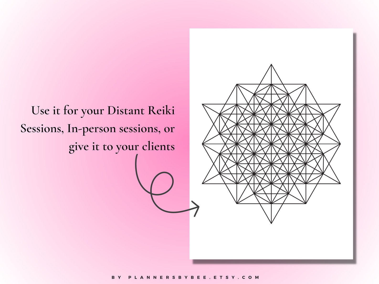 Reiki Grid, Printable Reiki Grid, Digital Reiki Grid, Crystal Healing ...