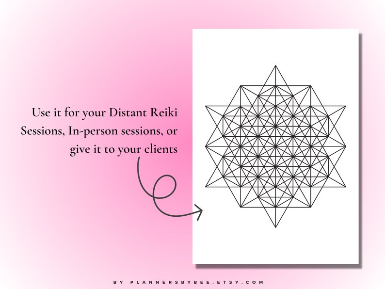 Reiki Grid, Printable Reiki Grid, Digital Reiki Grid, Crystal Healing ...