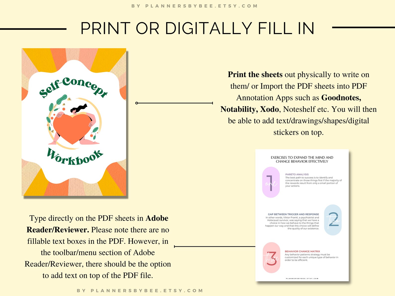 Self Therapy Workbook Self Esteem Worksheet Self Care Self - Etsy