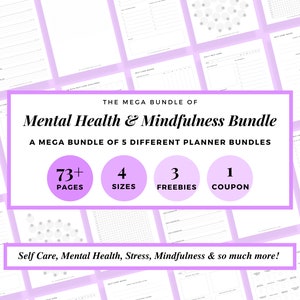 Mindfulness & Mental Health Templates, Stress ADHD Journal Pdf,self ...