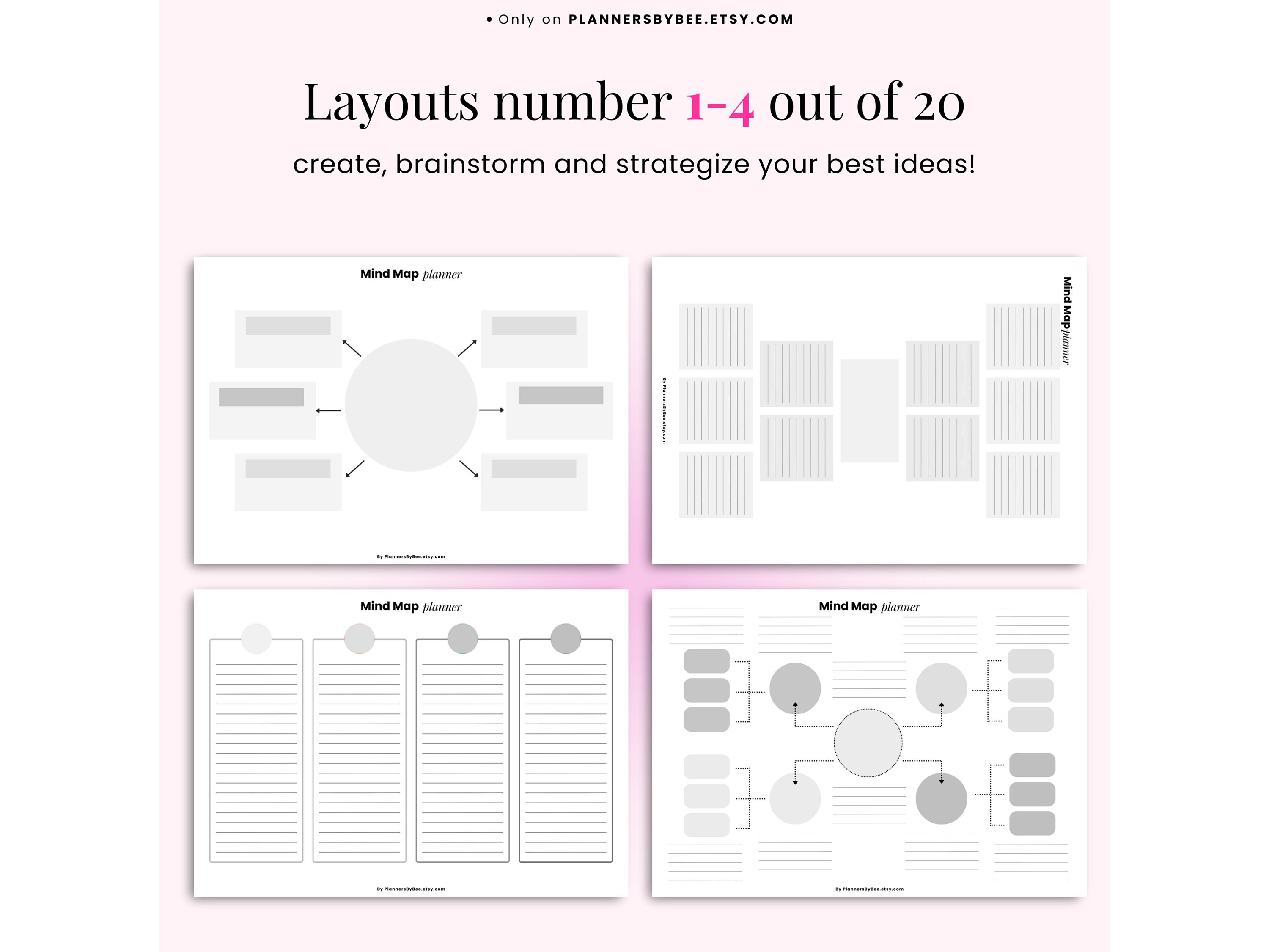 Mind Map Mind Map Studying Template Printable Mind Map - Etsy UK