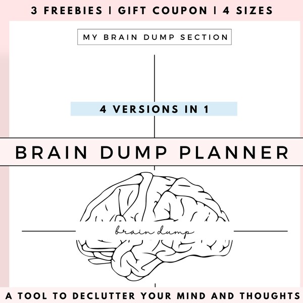 Brain Dump Template - Etsy