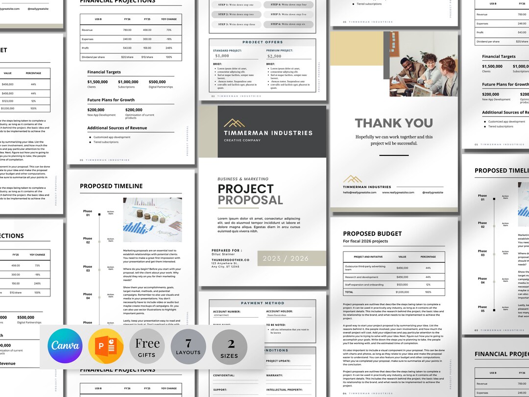 Project Proposal Template, Editable Business Proposal Templates ...