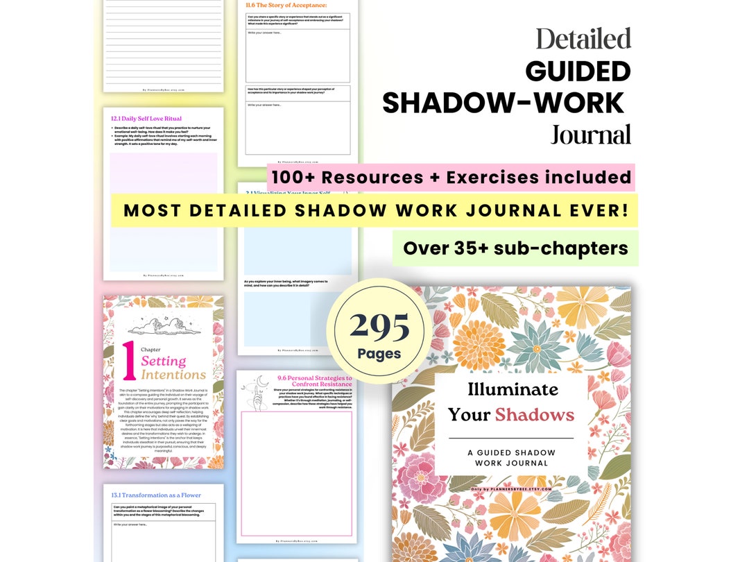 Shadow Work Journal, Shadow Workbook, Guided Prompts Shadow Work ...