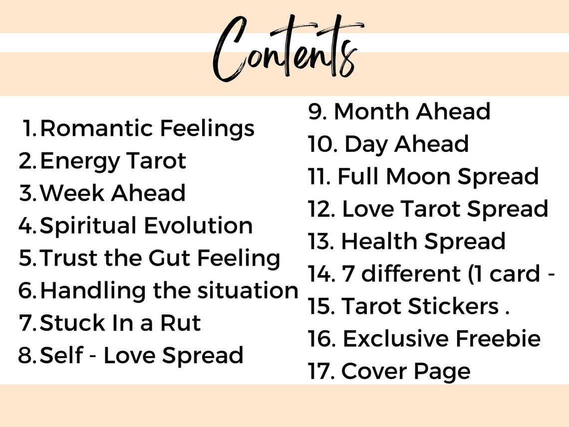 Best Tarot Workbook Tarot Spreads Tarot Book of Shadows - Etsy