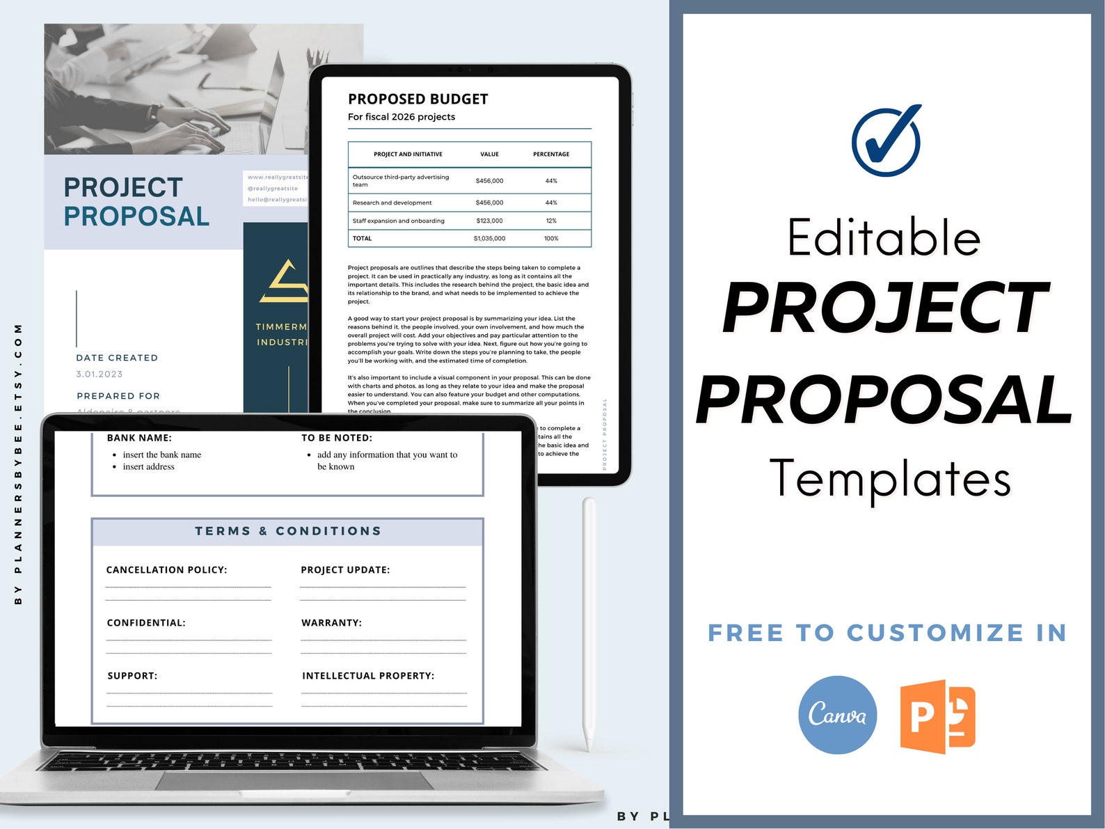 Business Plan Template Business Planner Proposal Project - Etsy