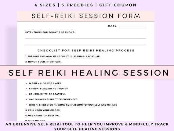 Reiki Self Healing Forms Self Reiki Forms Self Reiki Forms | Etsy