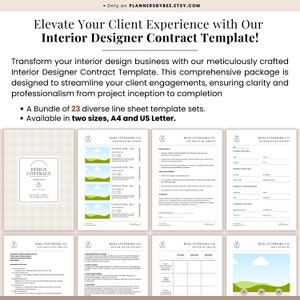 Interior Design Contract Form Template, Interior Decorating Designer ...