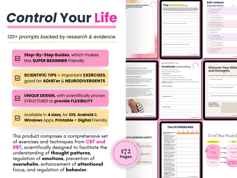 Self Care Planner Self Worth Self Discovery Journal ADHD - Etsy