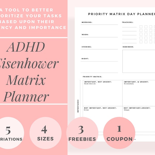 Best Adhd Simple Daily Planner - Etsy