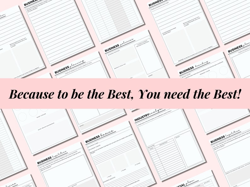 Business Planner Template Digital Business Planner Small - Etsy